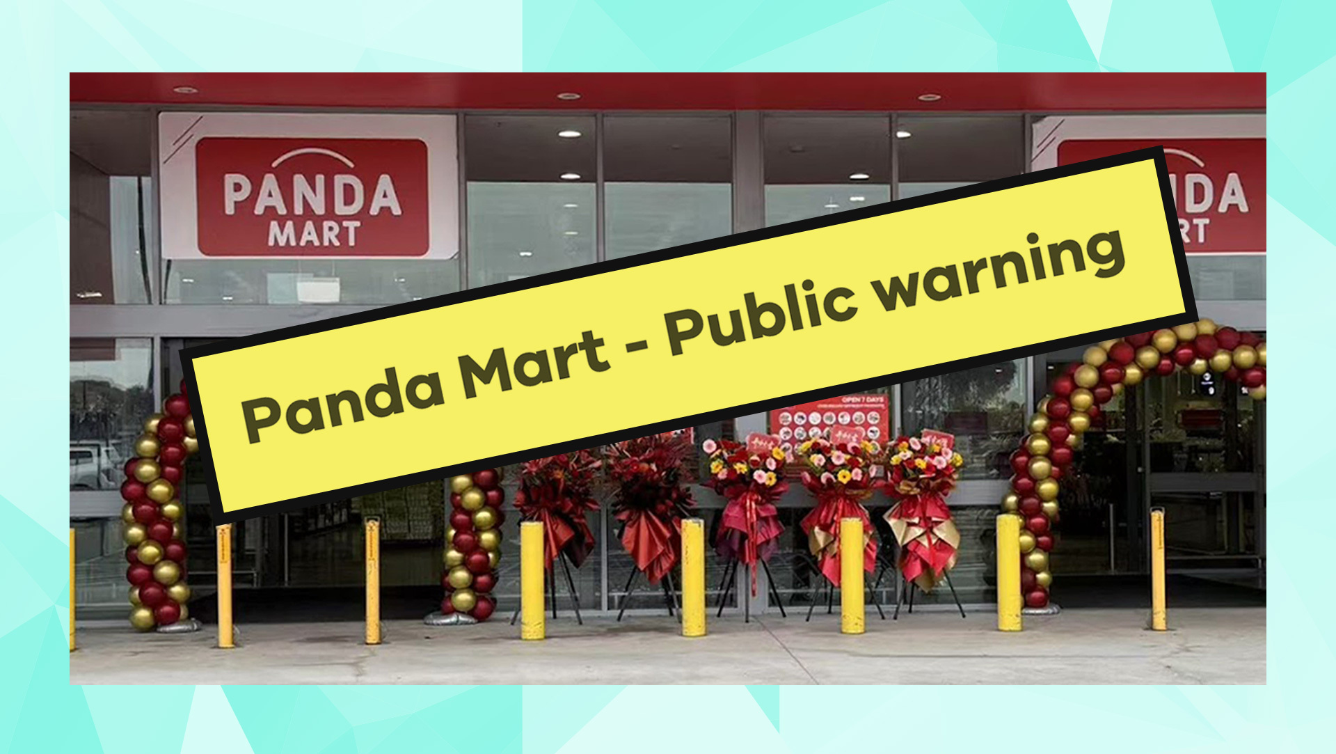 What is Panda Mart and why did it cause massive crowds?