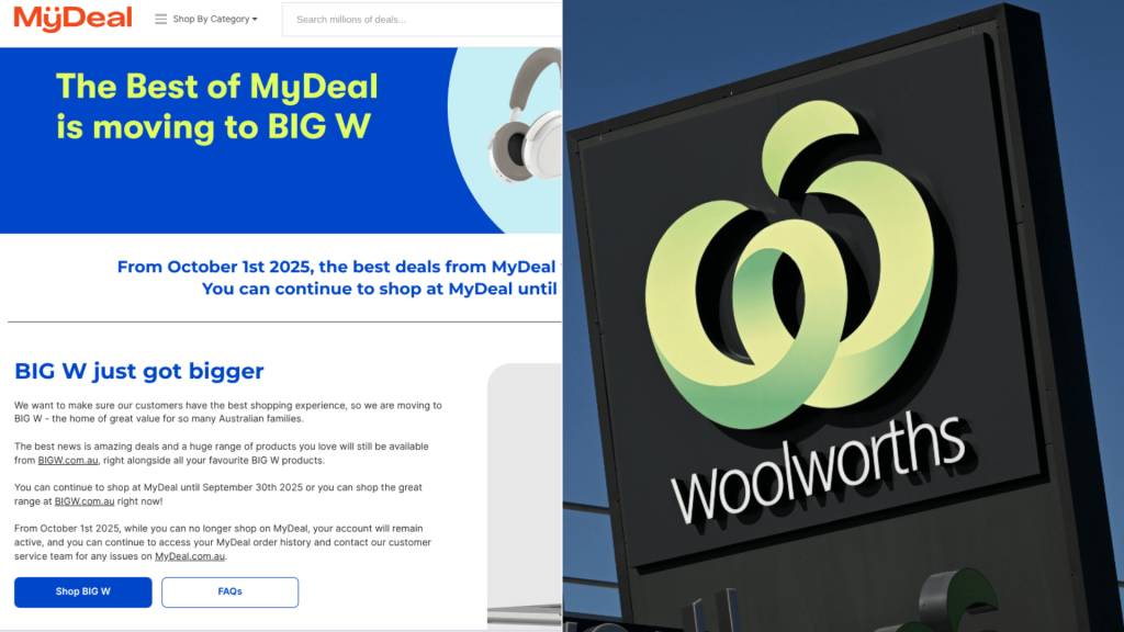 Woolworths to close MyDeal, move "best deals" to Big W